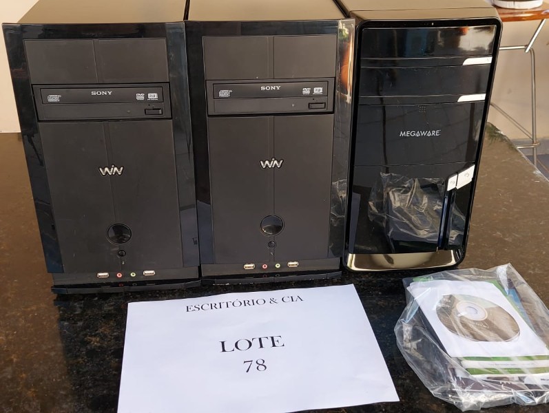 Leilão Online - 3 Uni. CPU - sendo 2 uni. Sem uso - ligando