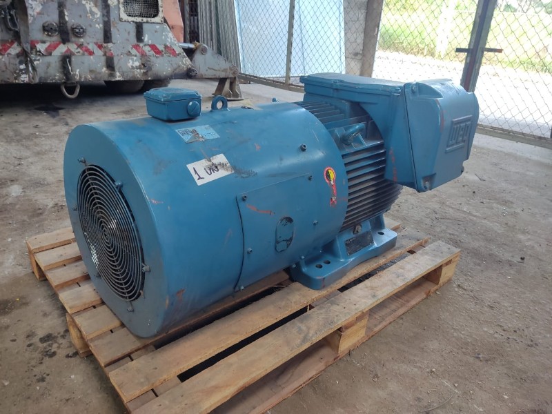 Leilão Online - MOTOR ELÉTRICO WEG W22 PLUS 75HP 6 POLOS 1100 RPM 44
