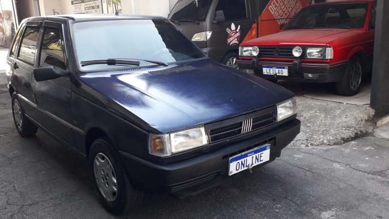 Leilão Online - FIAT/UNO ELECTRONIC; 1994/1995; AZUL; GASOLINA - FUNC