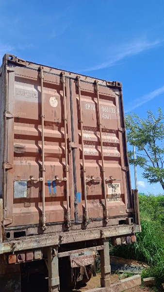 Leilão Online - Container 12 metros, c/ teto aberto