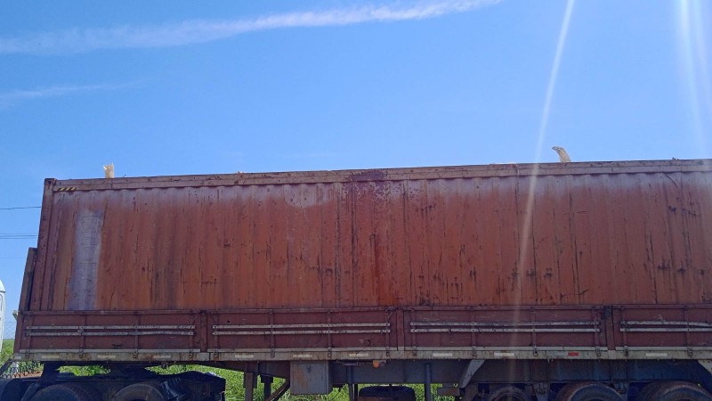 Leilão Online - Container 12 metros, c/ teto aberto