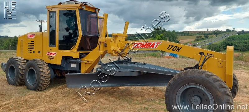 Leilão Online - [ VÍDEO ] MOTONIVELADORA COMBAT. MOD. 170H. ANO 2011