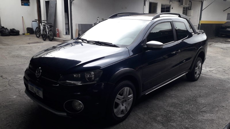 Leilão Online - VW/SAVEIRO CD CROSS MA; 2014/2015; AZUL; ALCO./GASOL