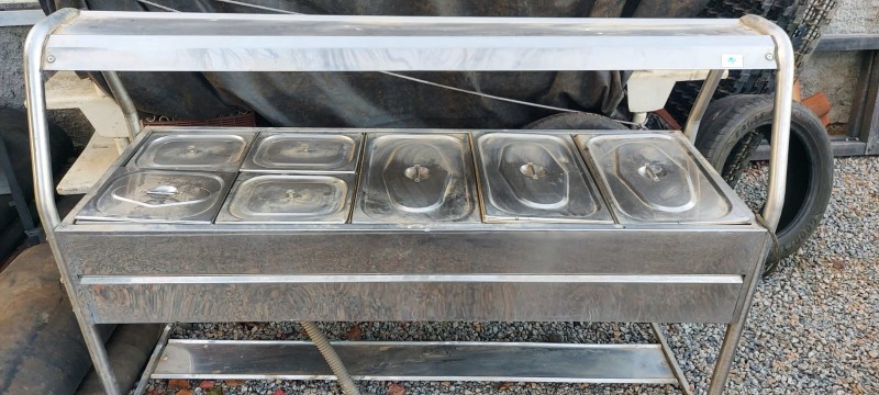 Leilão Online - Buffet quenta - em inox