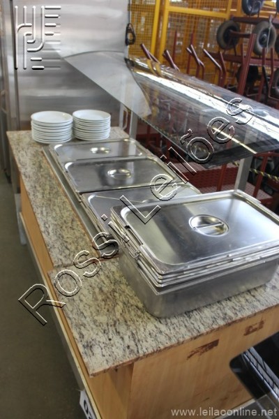 Leilão Online - BUFFET TÉRMICO EM MADEIRA C/ 3 GNS