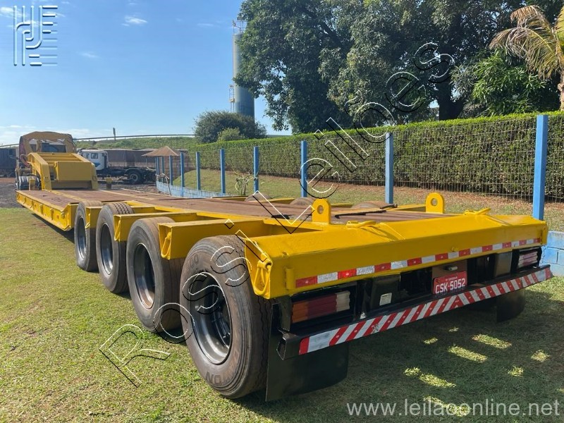 Leilão Online - Carreta Prancha marca Lençóis. Mod. SRL SRPCT. Ano