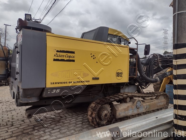 Leilão Online - [ VÍDEO ] PERFURATRIZ ATLAS COPCO FLEXIROC T35 ANO 2