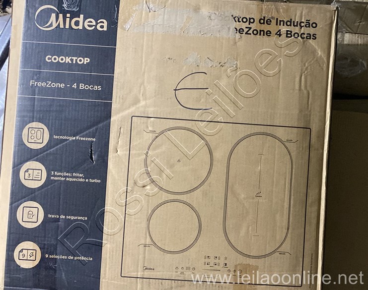 Leilão Online - SUCATA - COOKTOP MIDEA 4 BOCAS ( FREE ZONE)