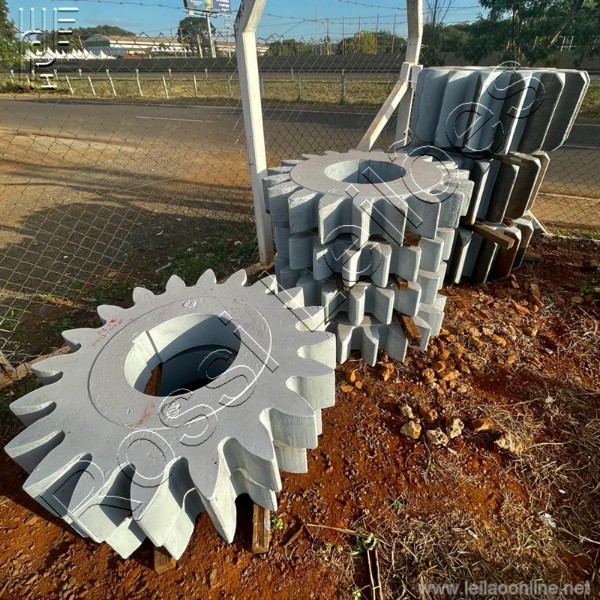 Leilão Online - RODETE PARA MOENDA EM AÇO FUNDIDO 1045 COM APROX ØE