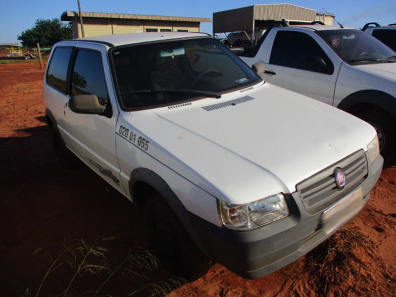 Leilão Online - FIAT UNO MILLE WAY ECON, ANO 2013/2013, BRANCO.