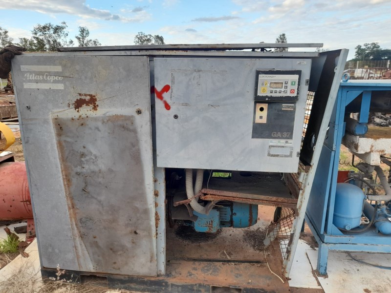 Leilão Online - Compressor de - Ar Atlas Copco GA 45