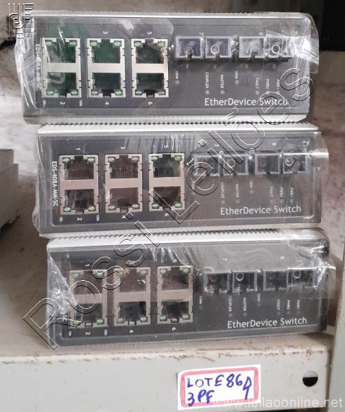 Leilão Online - Ether Device Switch Metso Modelo Type: EDS 408A MM S