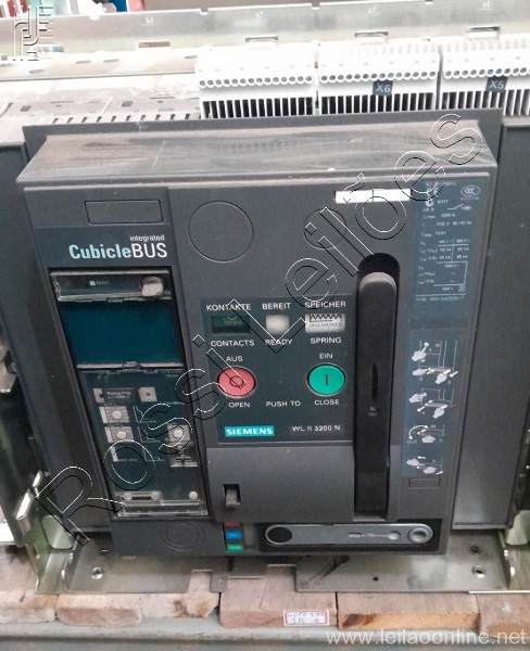 Leilão Online - Disjuntor caixa aberta - Marca Cubiclebus Siemens