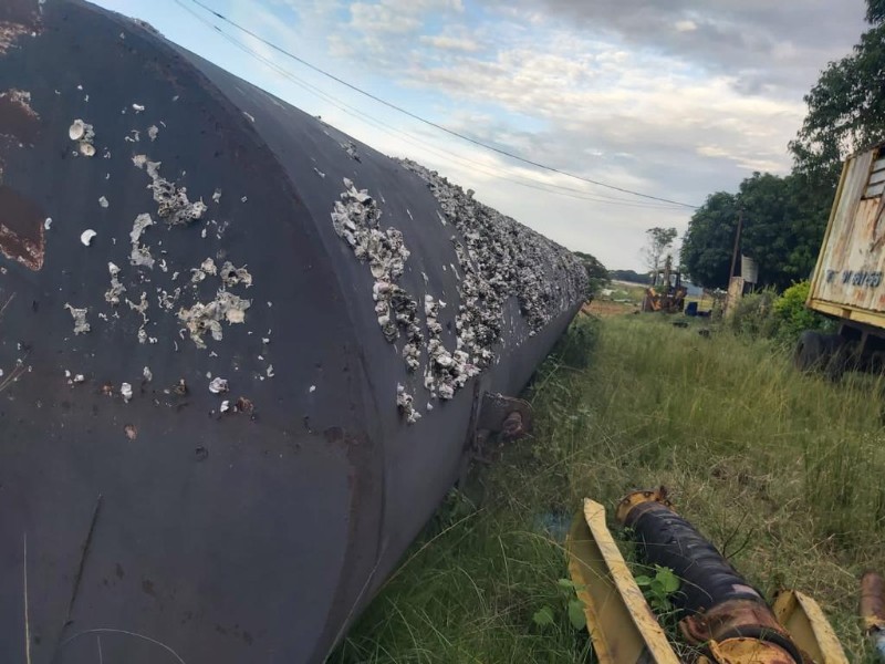 Leilão Online - Tanque 12 metros - chapa meia polegada