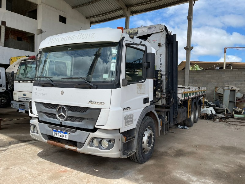 Leilão Online - Caminhão Mercedes bens atego 2426 Munck TKA 45000 c