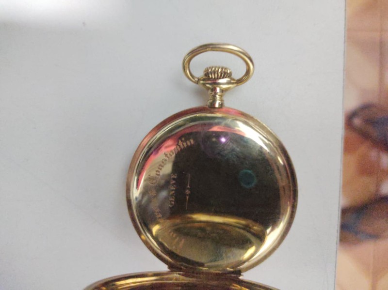 Leilão Online - Relogio Bolso Vacheron Constantin, Ouro 18k, Origina