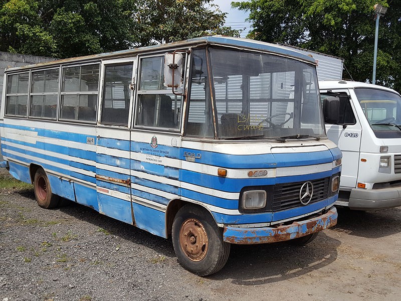 Leilão Online - M.BENZ/LO 608 D; 1976/1977; AZUL; DIESEL