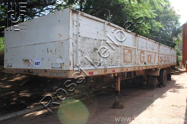 Leilão Online - CARRETA SEMI-REBOQUE; MARCA/MODELO: RANDON SR CS TR;