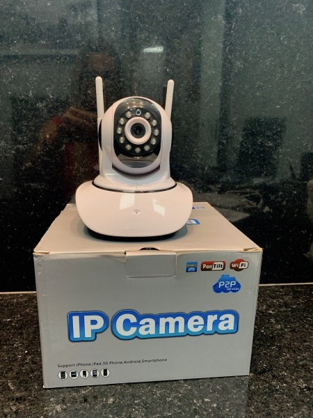 Leilão Online - Câmera IP Pantilt wifi PSP Services, câmera de vig