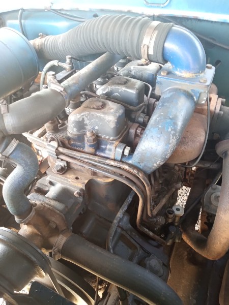 Leilão Online - CAMINHÃO FORD/FORD F 4000; 1981/1982; AZUL; DIESEL;