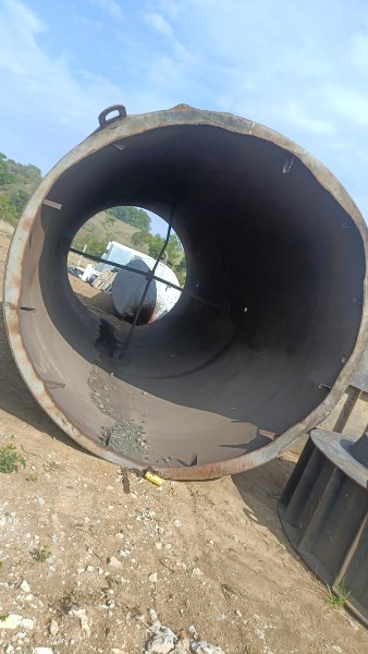 Leilão Online - Tubulação Virola de Aço - Cap. 75 mil litros