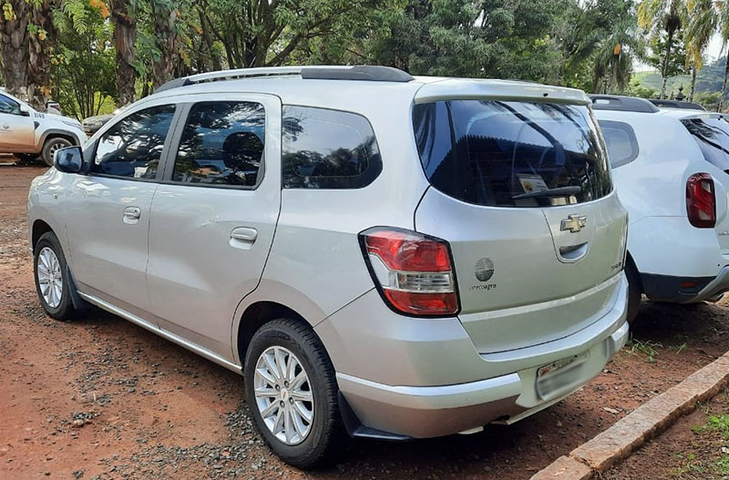 Leilão Online - CHEVROLET SPIN 1.8L MT LT, ANO 2013/2014, PRATA. - F