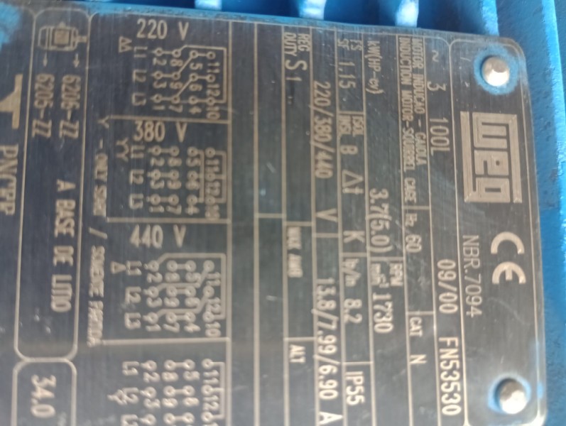 Leilão Online - Unidade Hidráulica portátil - 5 Hp