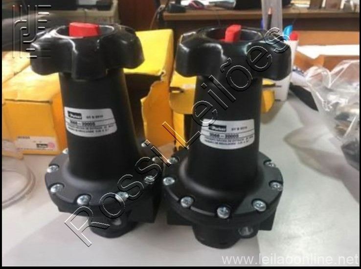 Leilão Online - 02 unidades - Regulador de pressão 20 Bar PARKER 35