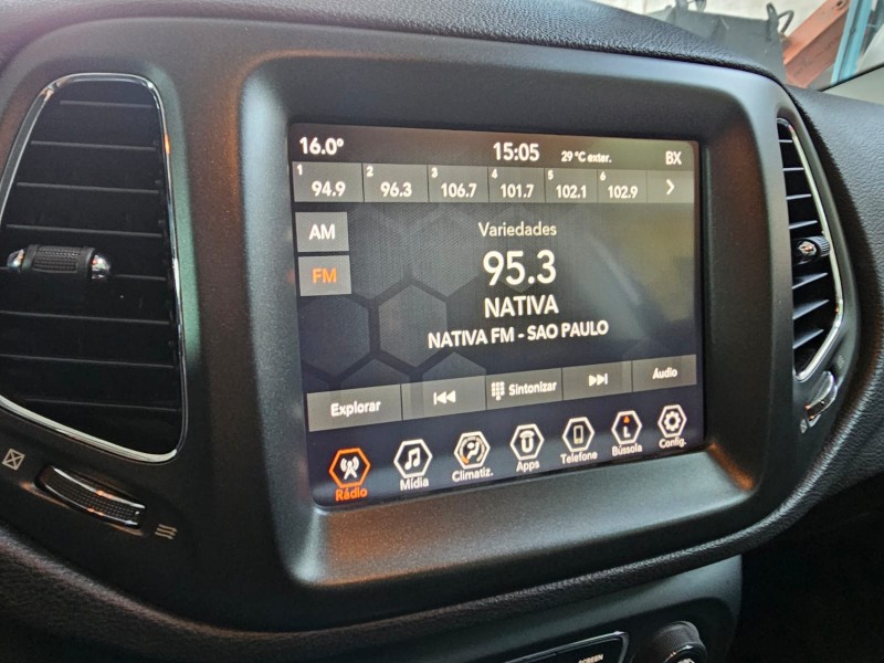 Leilão Online - JEEP COMPASS LONGITUDE; 2021/2021; PRETO; DIESEL; AUT