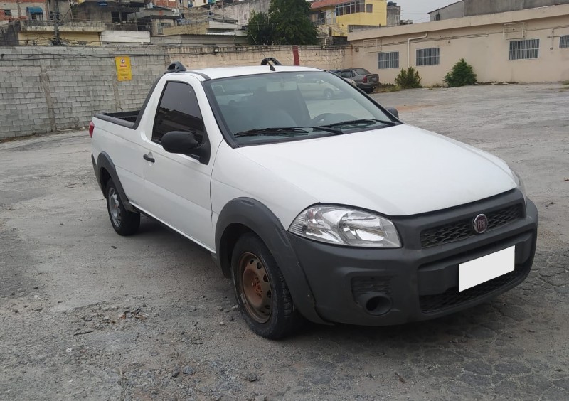 Leilão Online - FIAT/STRADA WORKING; 2014/2015; BRANCA; ALCO./GASOL.