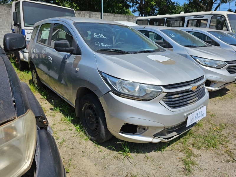 Leilão Online - CHEVROLET SPIN LS; 2021/2021; PRATA; ALCO./GASOL. - F