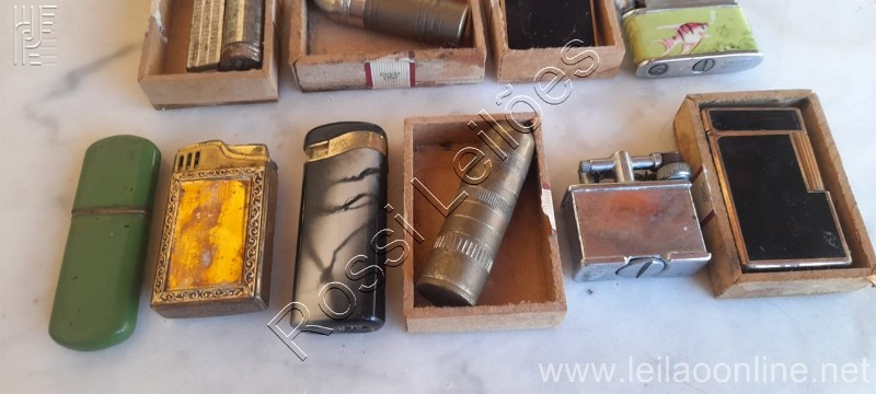 Leilão Online - Coleção com 10 isqueiros antigos diversos.