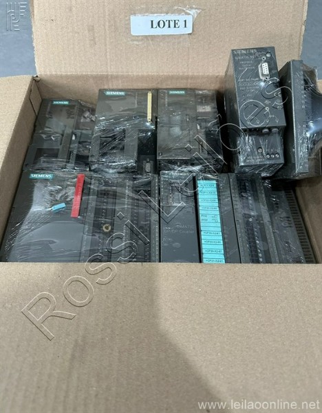 Leilão Online - 26 peças - CPU MÓDULOS CLP SIEMENS