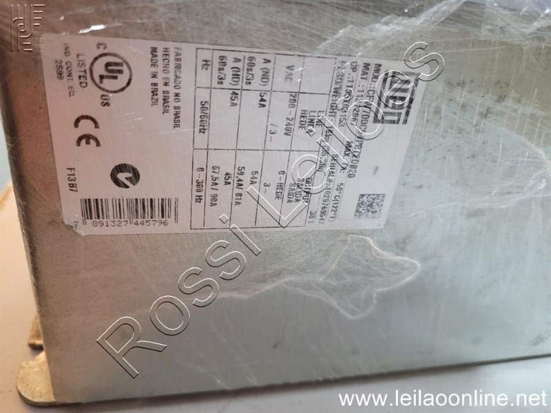 Leilão Online - Inversor de frequência WEG CFW700 20CV 220V