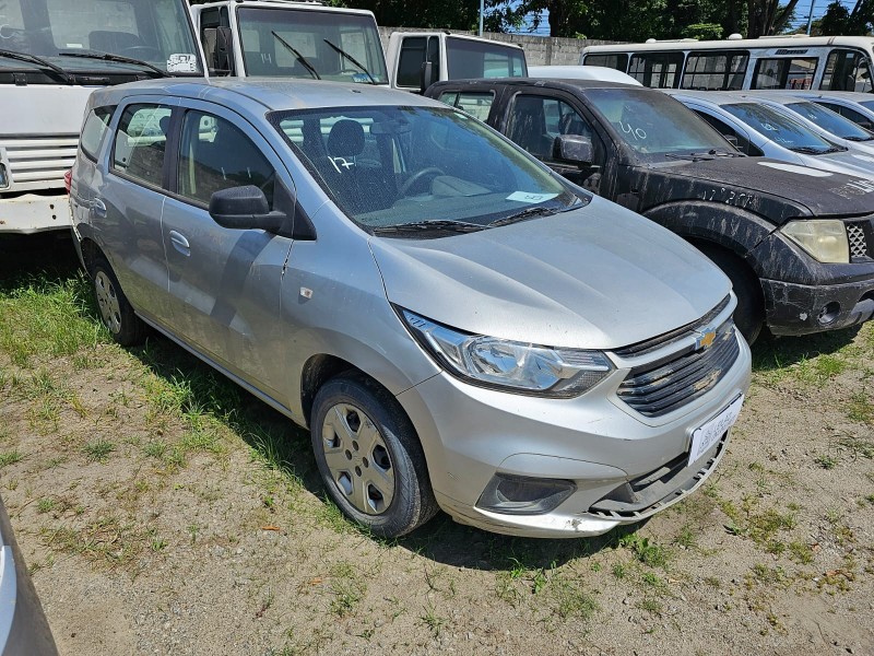 Leilão Online - CHEVROLET SPIN LS; 2021/2021; PRATA; ALCO./GASOL. - F
