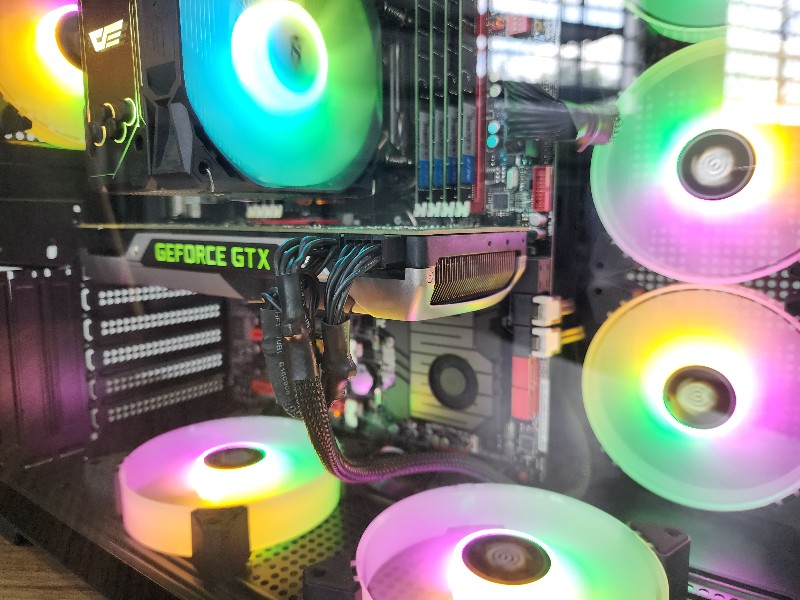 Leilão Online - Pc Gamer RGB Extreme OC I7 64gb Ram GTX Titan SSD 1T