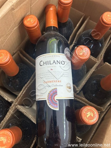 Leilão Online - 24 un. - Garrafas de vinho Chilano