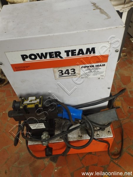 Leilão Online - BOMBA HIDRÁULICA - POWER TEAM MOD. PQ 120 SERIES