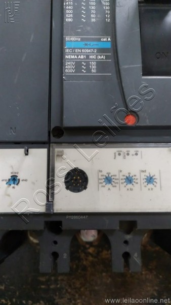Leilão Online - DISJUNTOR SCHNEIDER NSX 6302 TETRAPOLAR