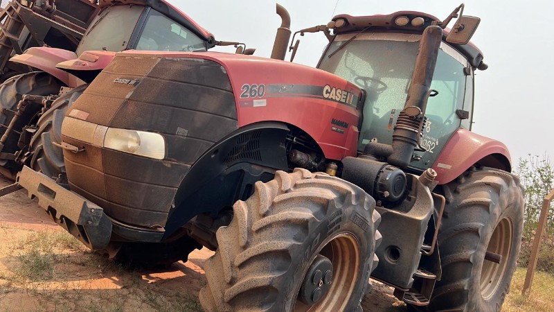Leilão Online - VEJA VÍDEO!!! TRATOR CASE MX 260 MAGNUM 4X4; ANO 201