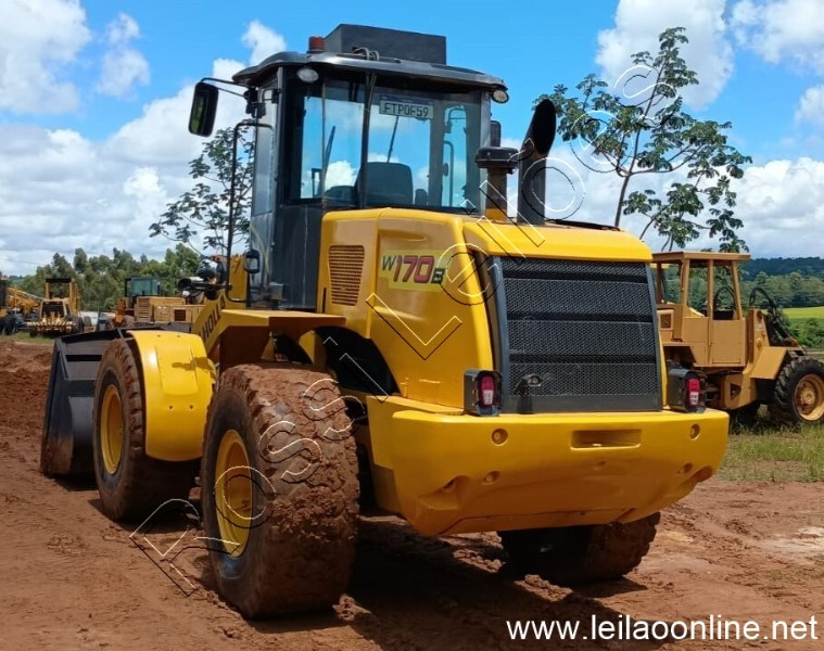 Leilão Online - [ VÍDEO ] PÁ CARREGADEIRA NEW HOLLAND MOD. W170 ANO