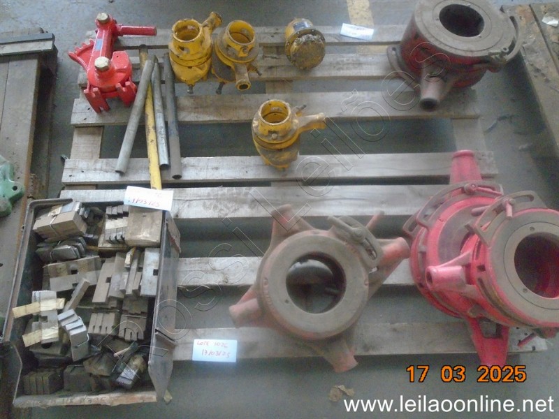 Leilão Online - Lote com 7Pç Tarrachas Manuais para tubo de Aço, Ap