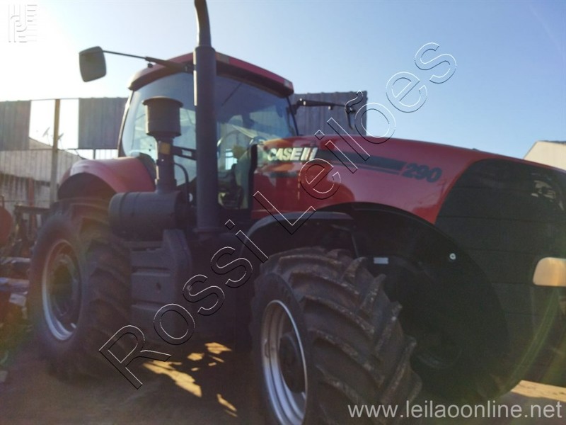 Leilão Online - [ VÍDEO ] Trator CASE 290 ano 2013. Funcionando