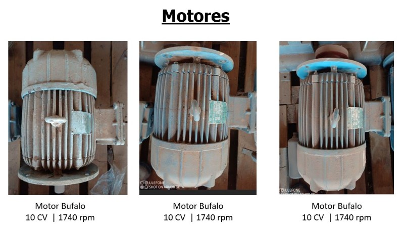 Leilão Online - 3 MOTORES ELETRICOS 10 CV 1740 RPM. - S/PT. LOC. BASE