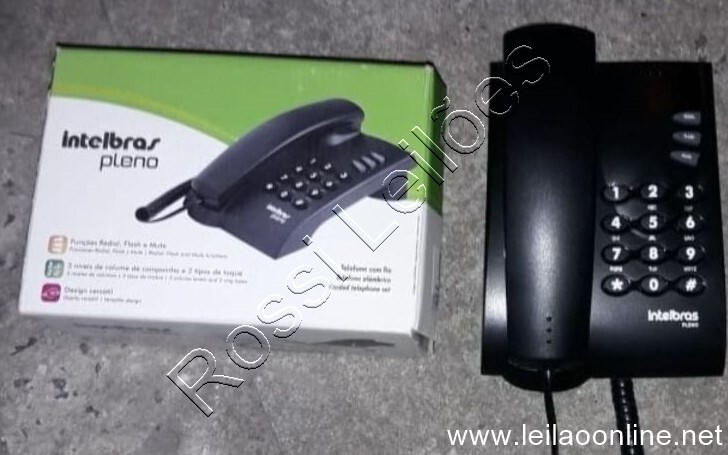 Leilão Online - Aprox. 15 un. telefones Intelbras pleno