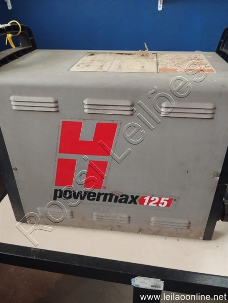 Leilão Online - MÁQUINA DE CORTE PLASMA HIPERTHERM MOD.POWERMAX 125