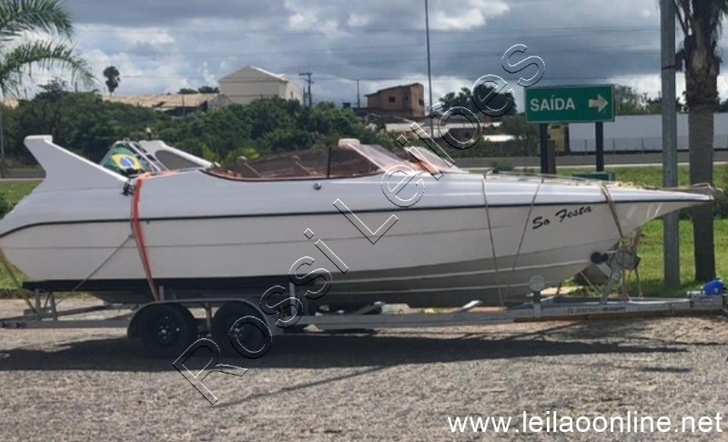 Leilão Online - LANCHA DIAMAR ANO 1993 23 PÉS ( 7,60MTS) MOTOR CARB