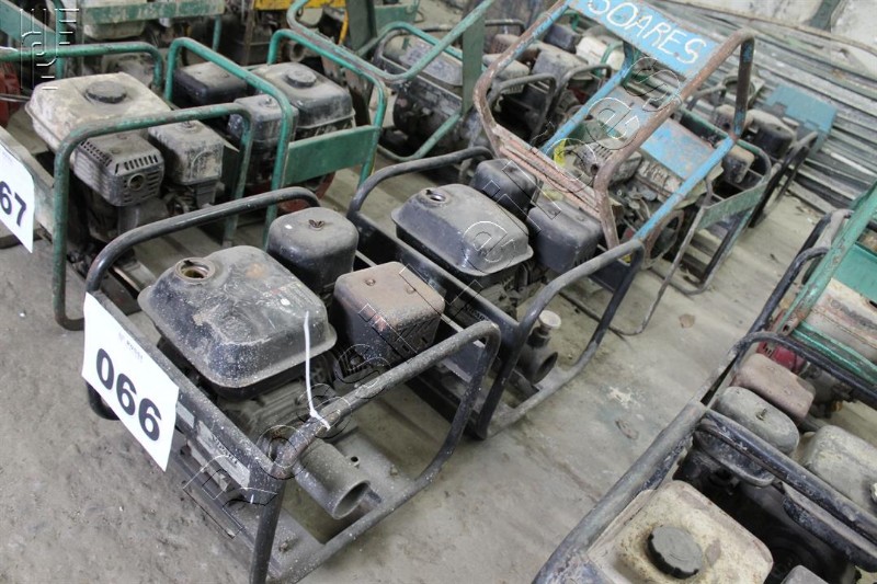 Leilão Online - 3 MOTORES ACIONADOR À GASOLINA 5,5HP; MOTOR ACIONADO