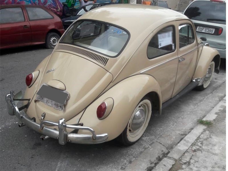 Leilão Online - CLASSICO AIRCOOLED - VW; FUSCA 1300; 1970/1970; BEGE;