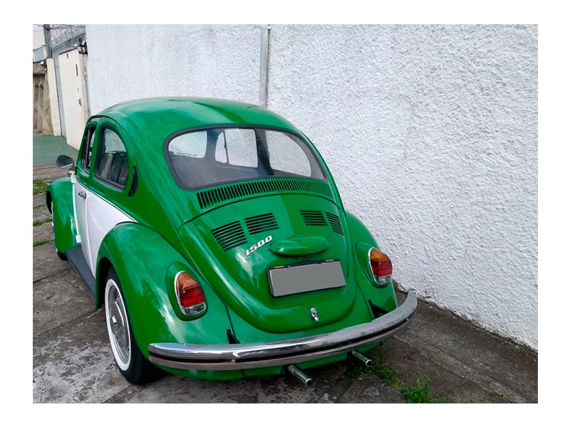 Leilão Online - CLASSICO AIRCOOLED - VW; FUSCA 1500; 1974/1974; VERDE